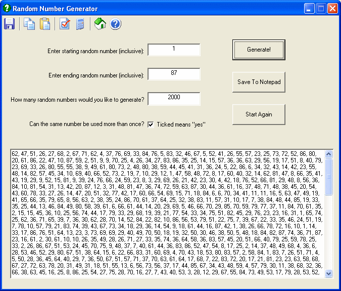 Random Number Generator